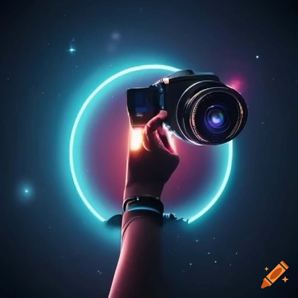 Futuristic camera capturing space on Craiyon