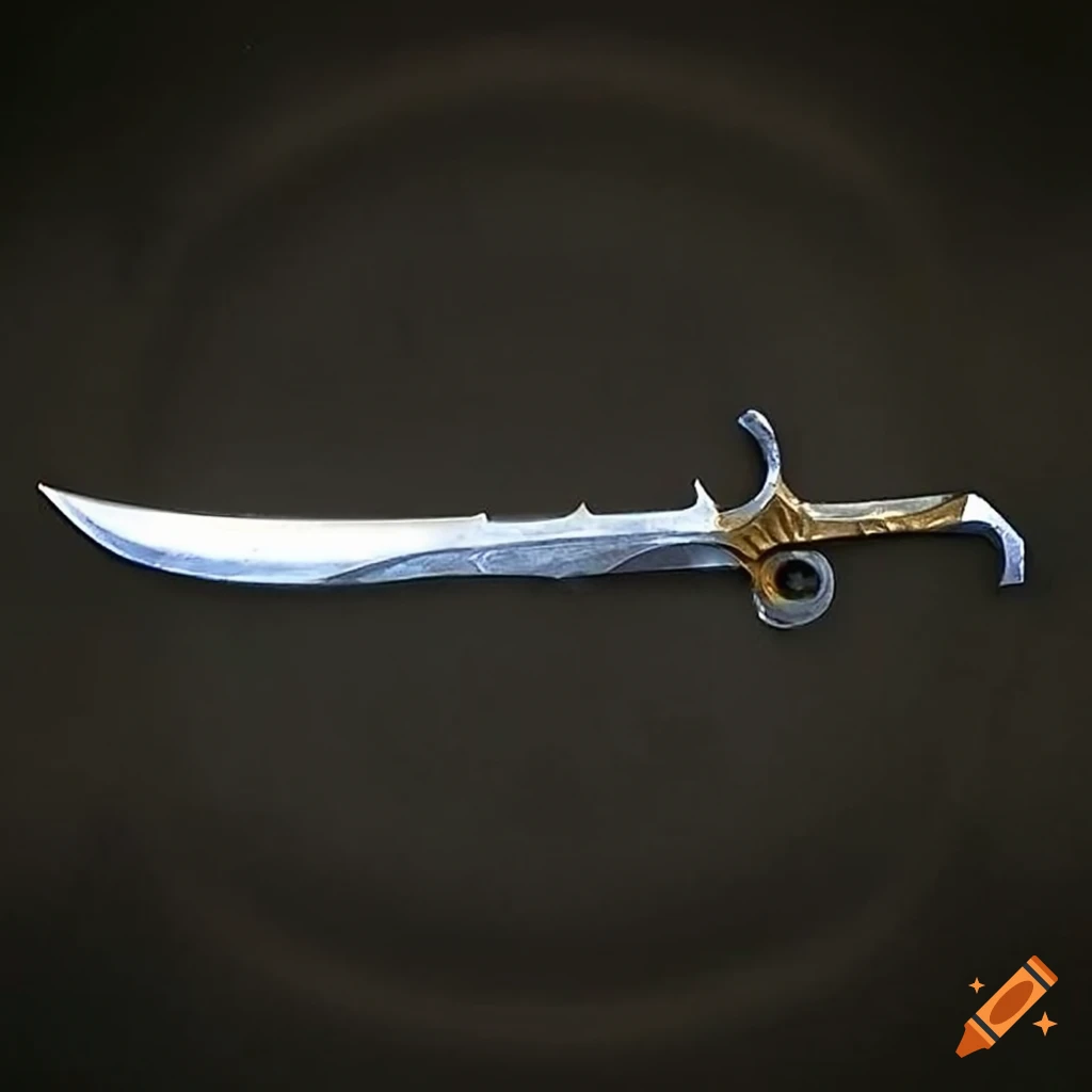 Mythic fantasy perfect master scimitar on Craiyon