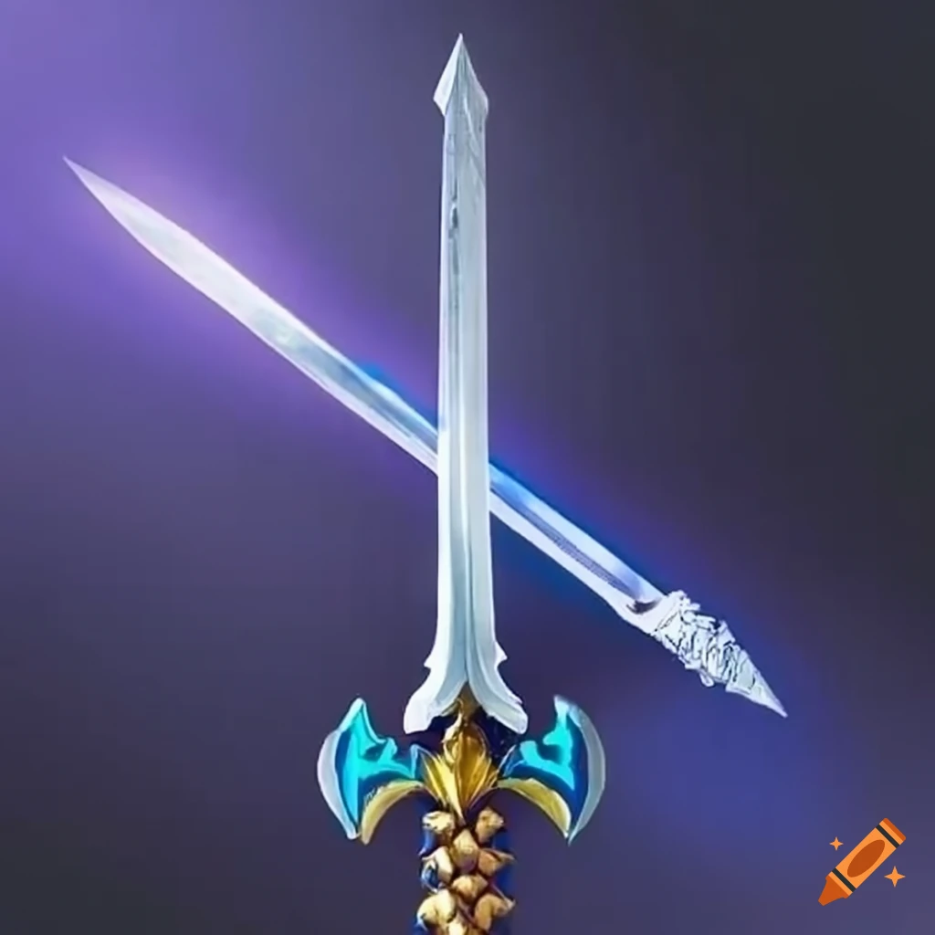 Magic straight perfect master sword on Craiyon