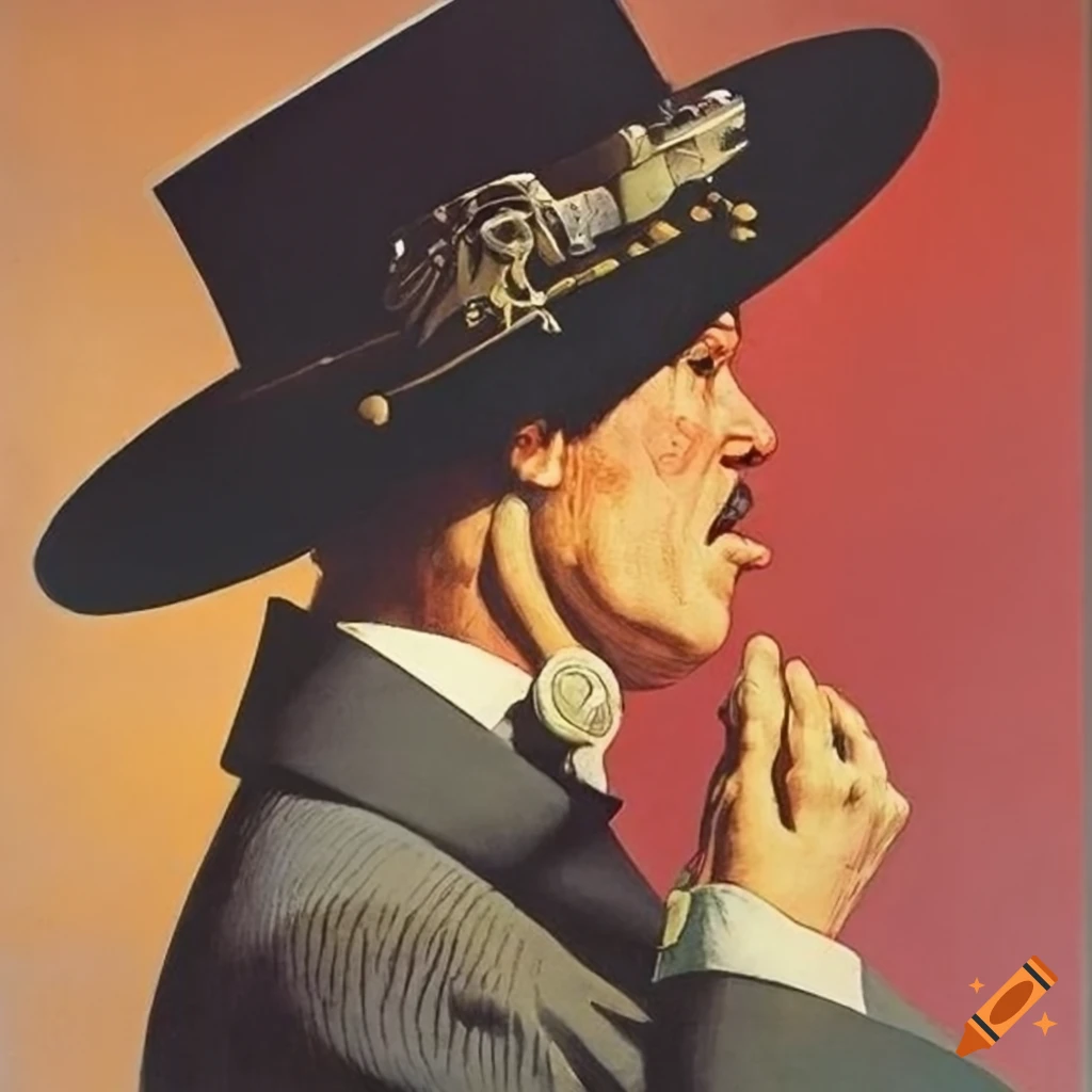 Pimp star vintage poster by norman rockwell james gurney on Craiyon