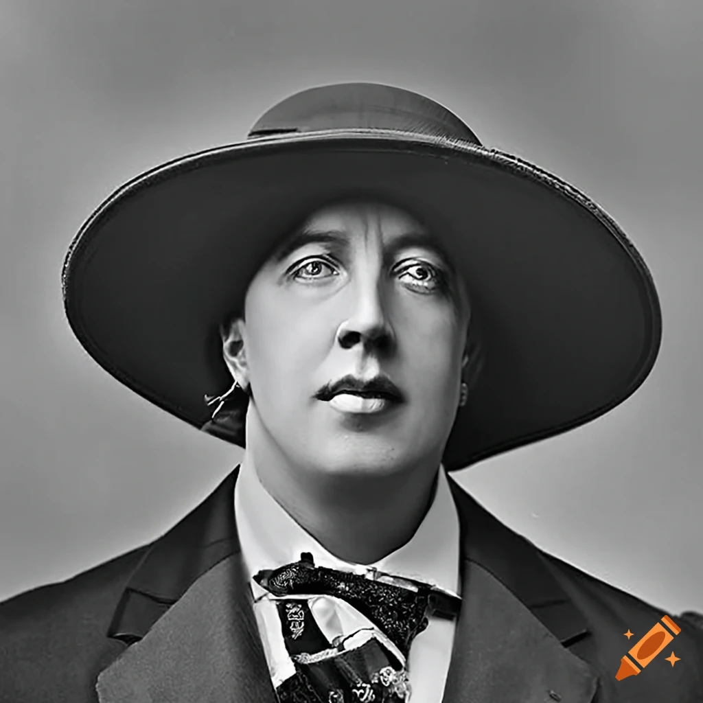 Oscar wilde portrait on Craiyon