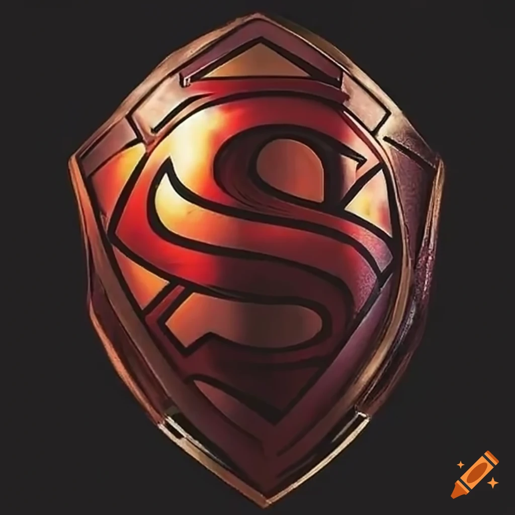 Superman's iconic s-shield symbol on Craiyon