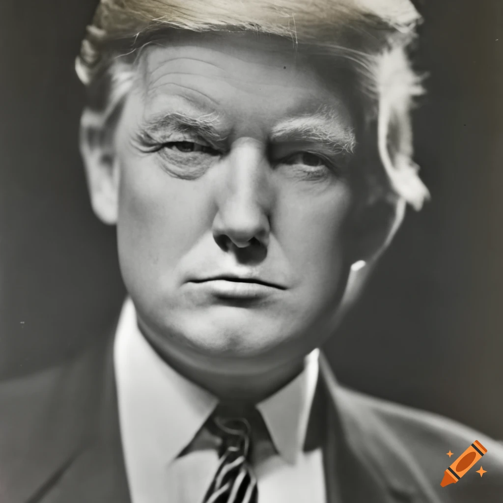 Vintage close-up portrait of a sharp dressed man in black and white ...