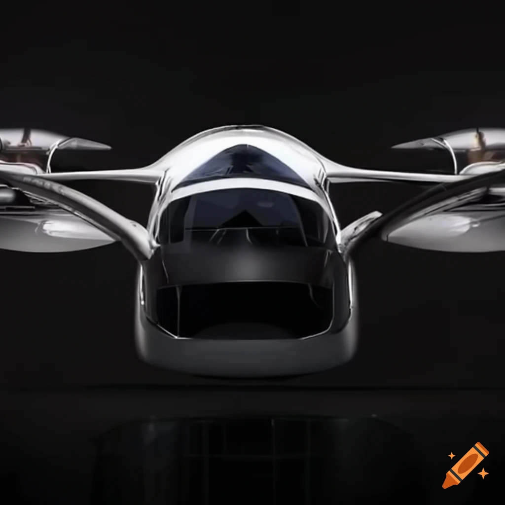 Futuristic flying car with jet engines on Craiyon