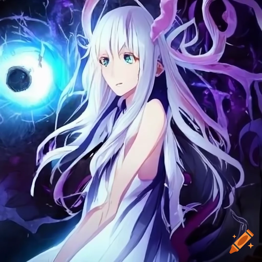 Anime spirit holy specter witch providing divine help on Craiyon