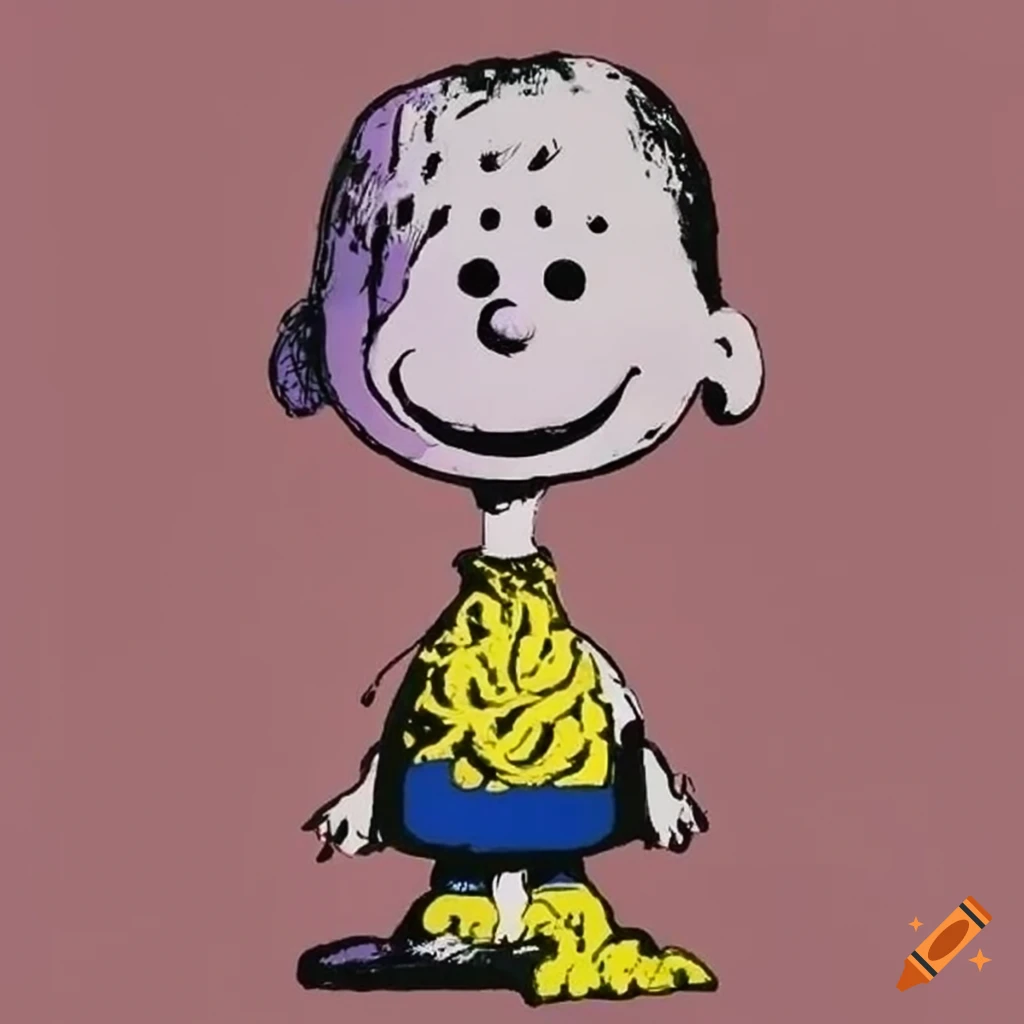 Peanuts cartoon strip in andy warhol style on Craiyon