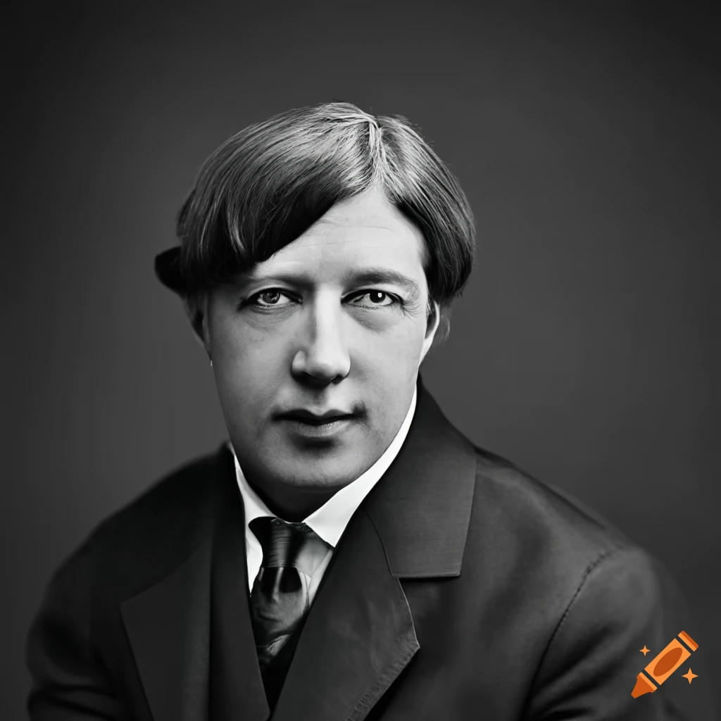 Oscar wilde portrait on Craiyon