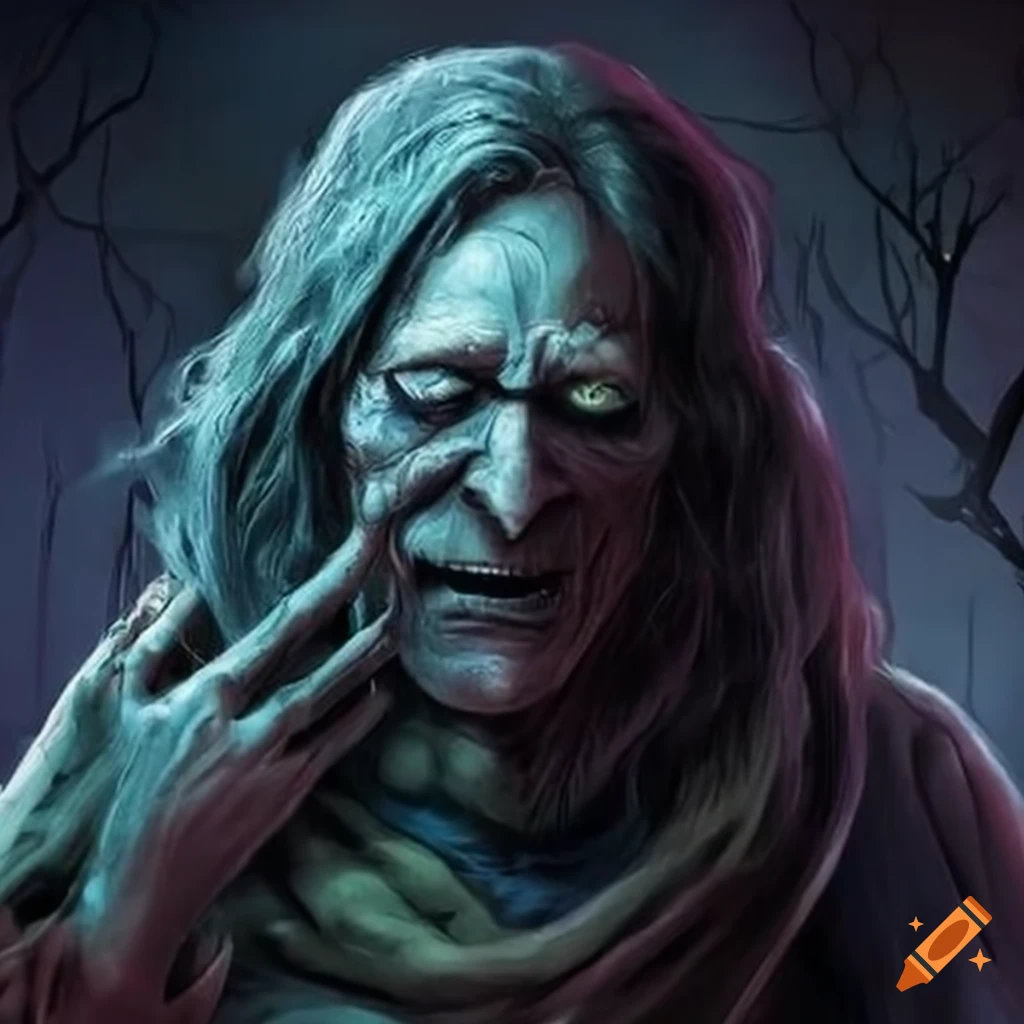 The hag, a crime boss character on Craiyon