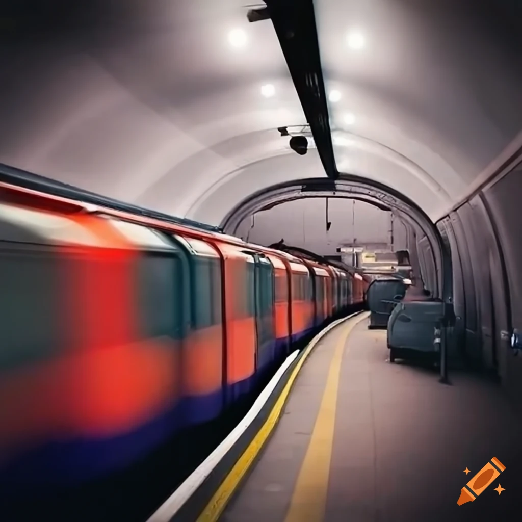 London underground train on Craiyon