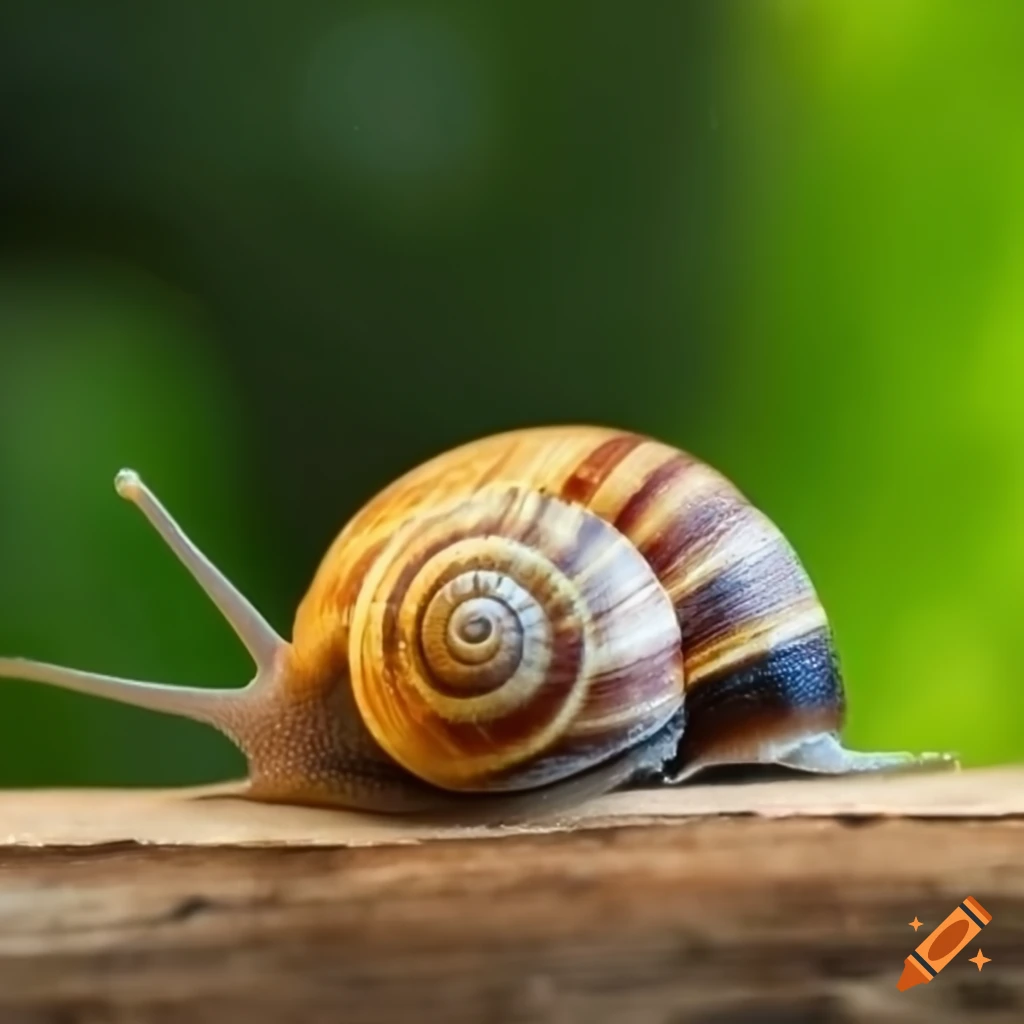 Snail facing left on Craiyon