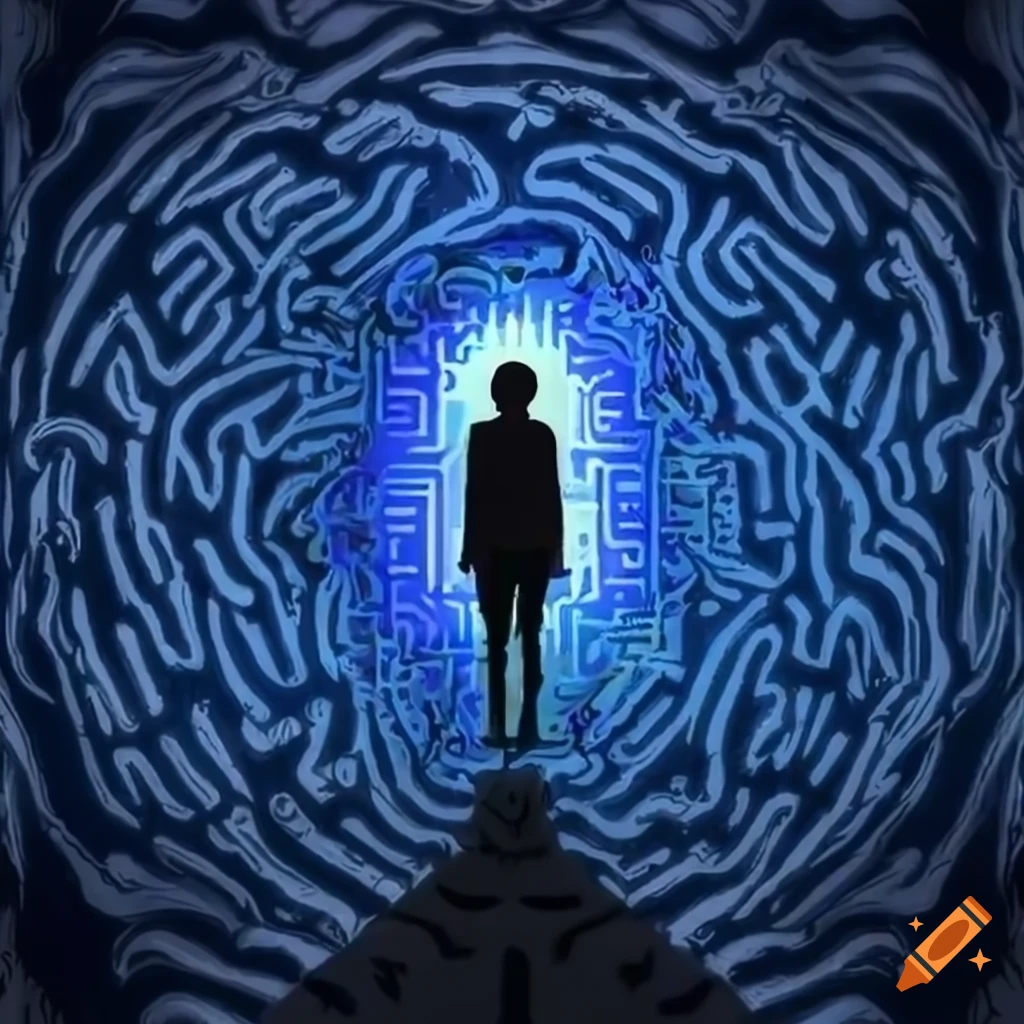 Anxiety maze on Craiyon