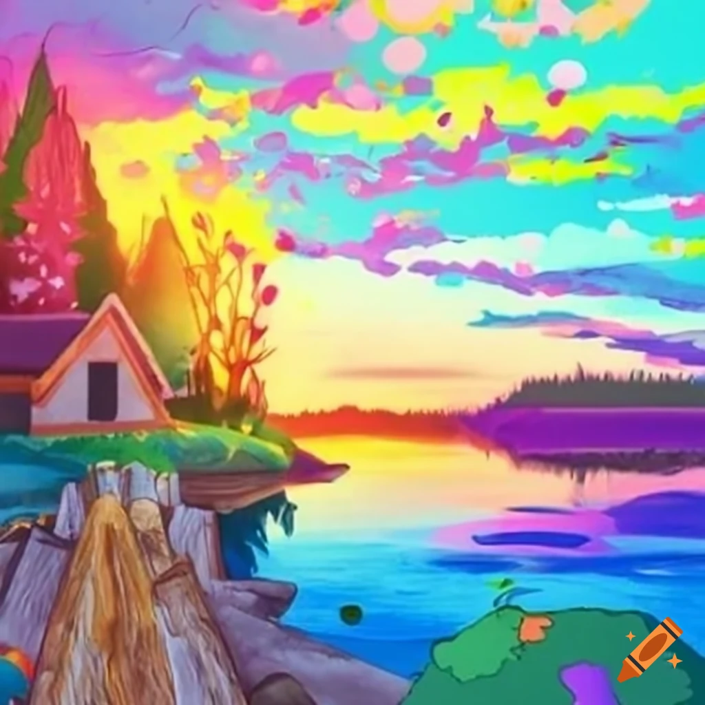 Enchanted scenery of salt spring island on Craiyon