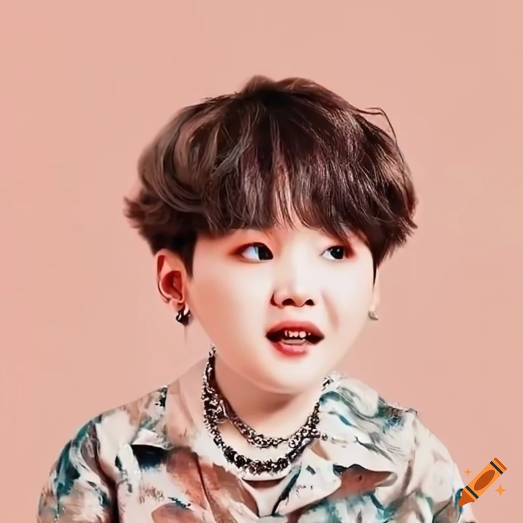 Suga, young singer on Craiyon
