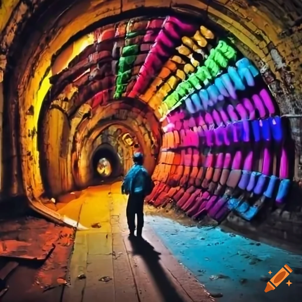 Colorful lollipops and chocolate in an underground New York sewer on ...