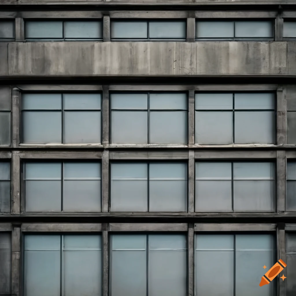 Concrete building texture with windows on Craiyon