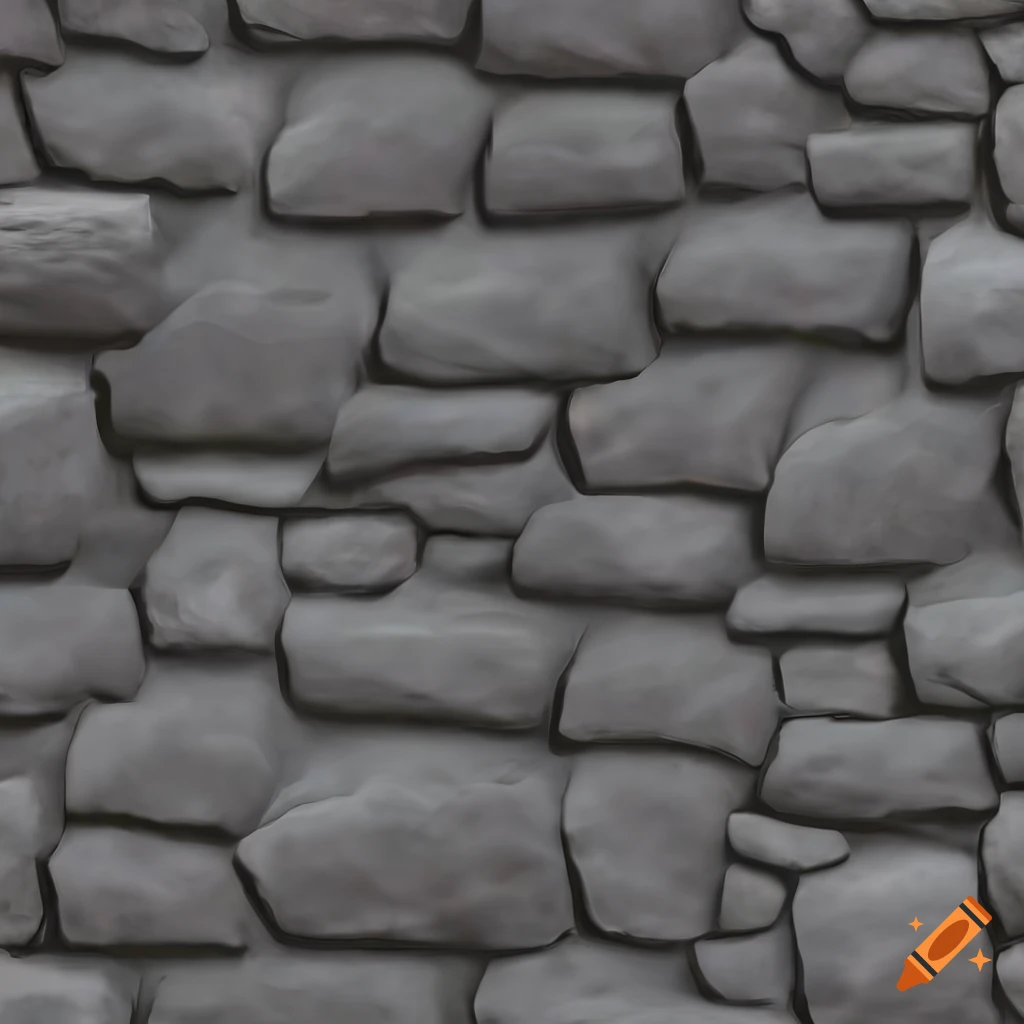 Gray stone wall seamless texture on Craiyon