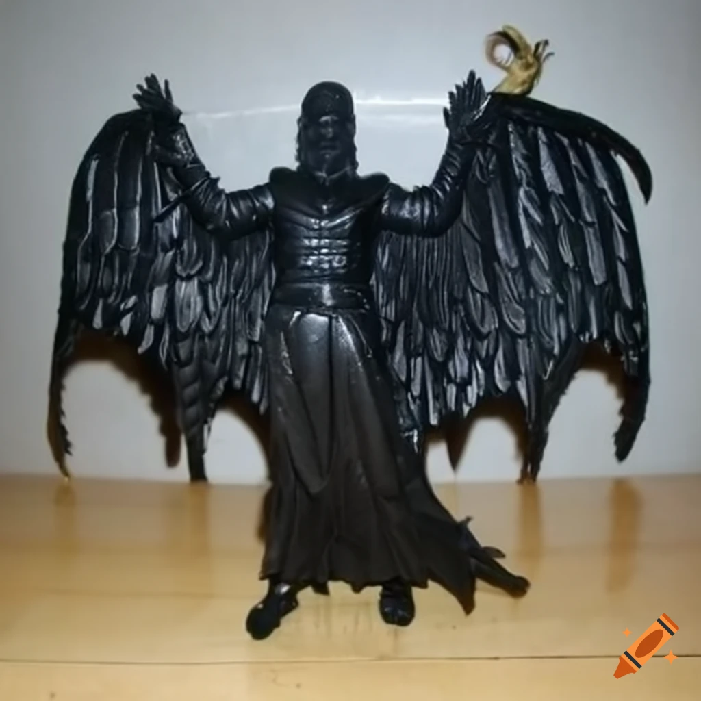 Dementor demon action figure with wings on Craiyon