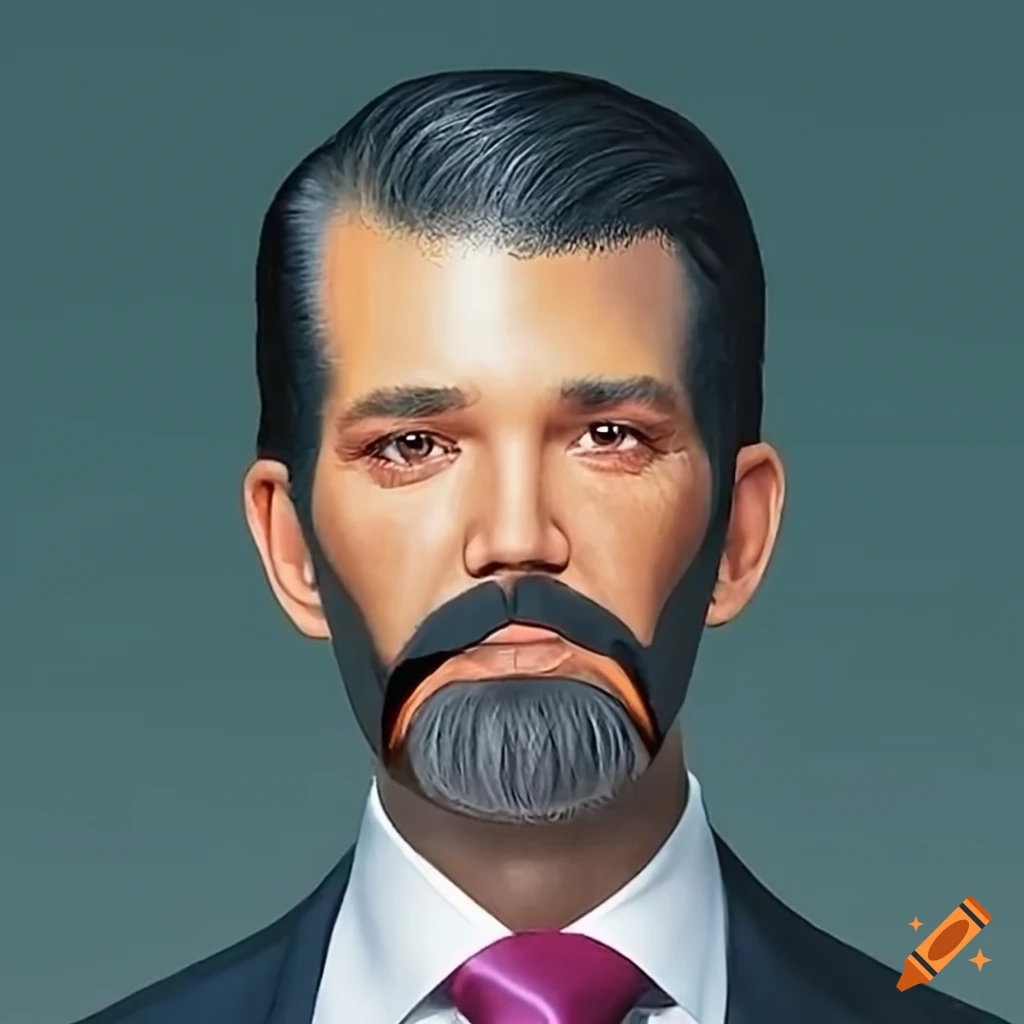 Man with goatee resembling donald trump jr on Craiyon