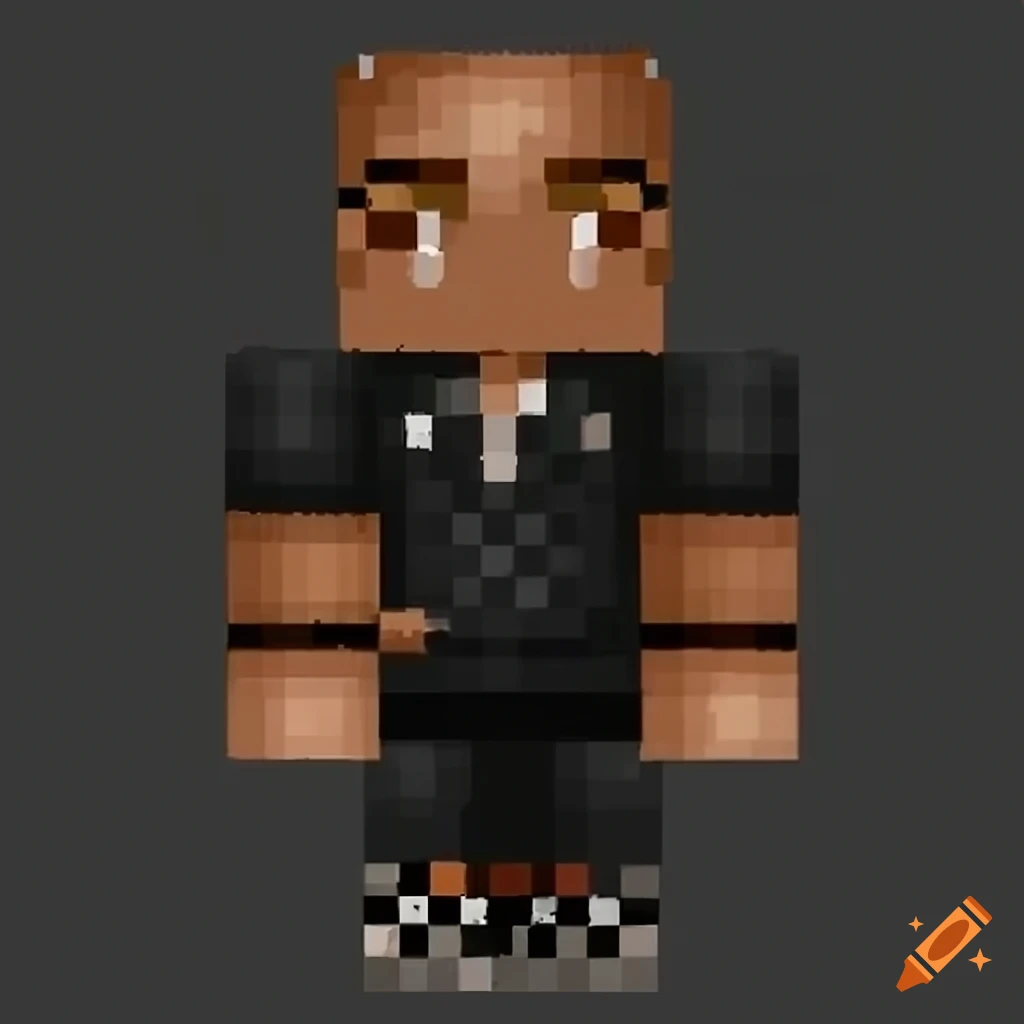 2pac character in minecraft skin style on Craiyon
