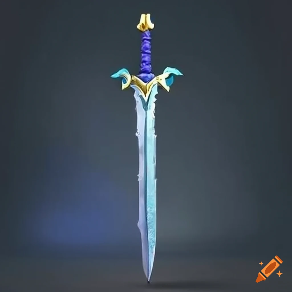 Magic master sword with a straight perfect design on Craiyon
