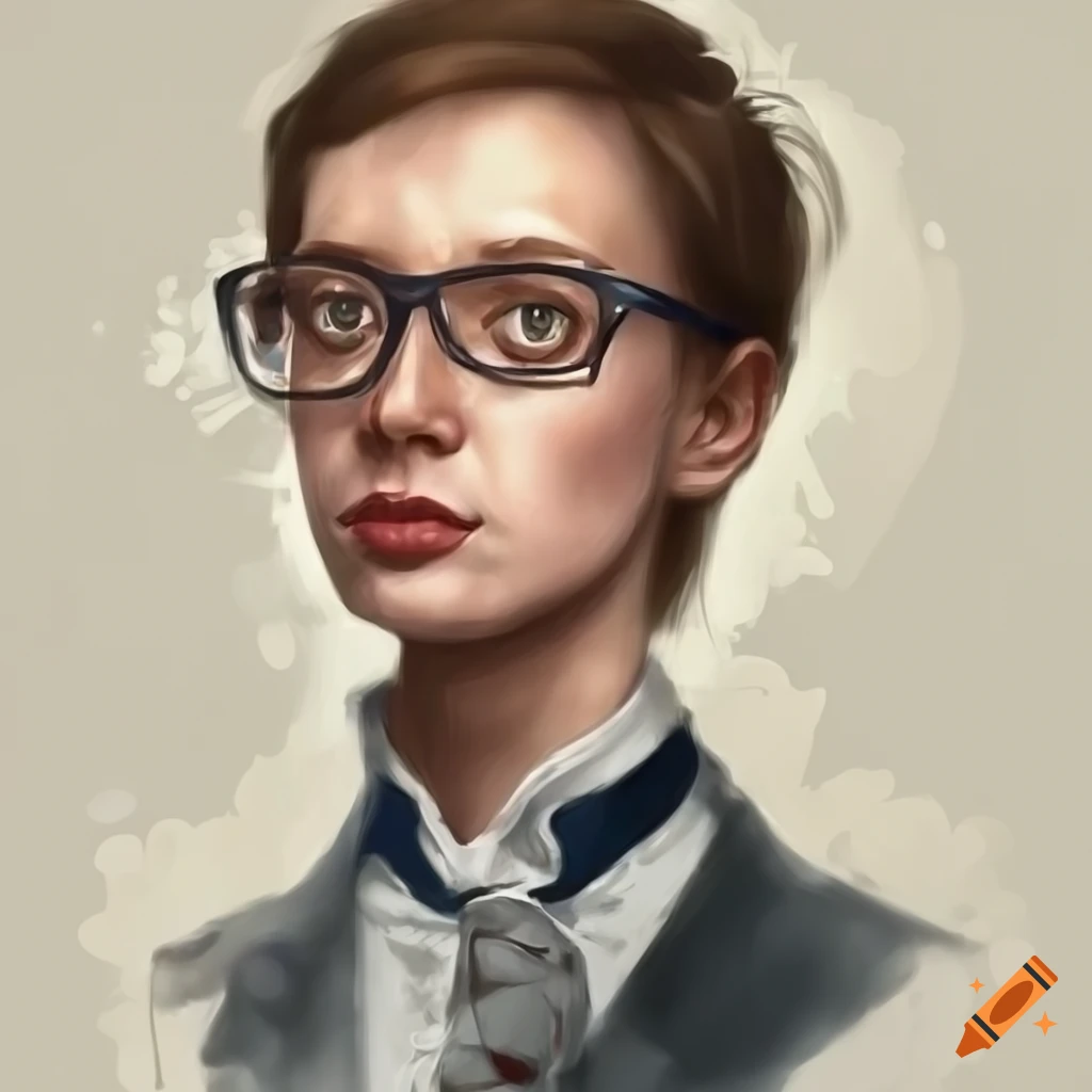 Innocent scientist portrait on Craiyon