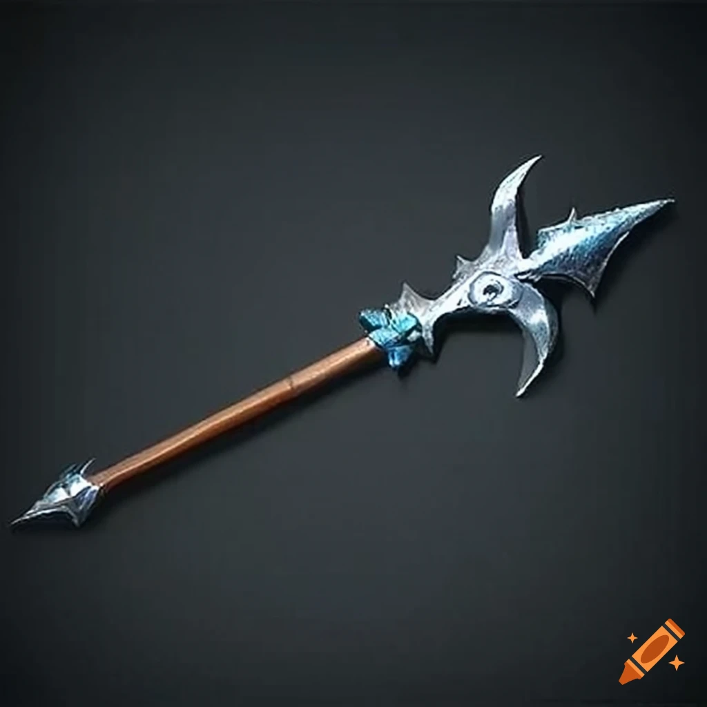 Magic perfect master halberd on Craiyon