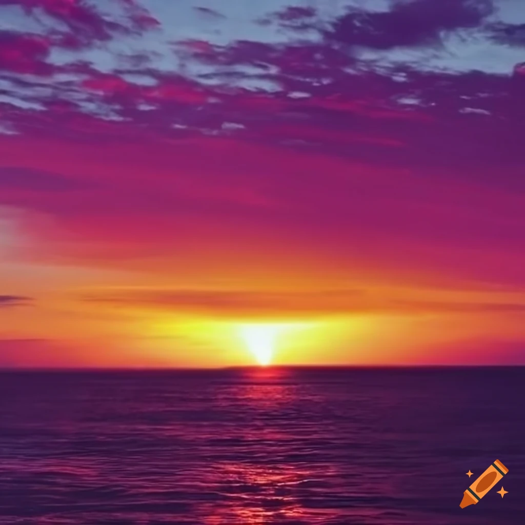 Best sunset scenery on Craiyon