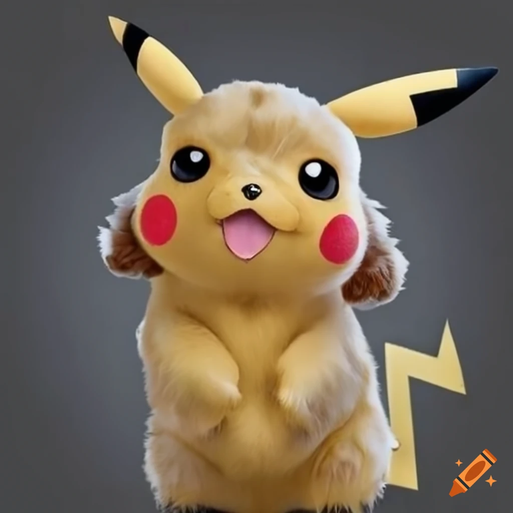 American cocker dog dressed as pikachu on Craiyon