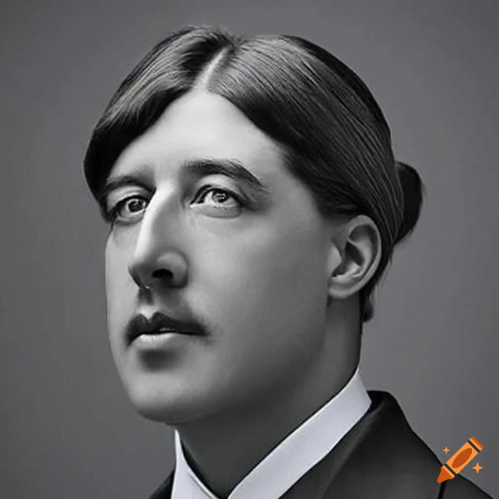 Oscar wilde portrait on Craiyon