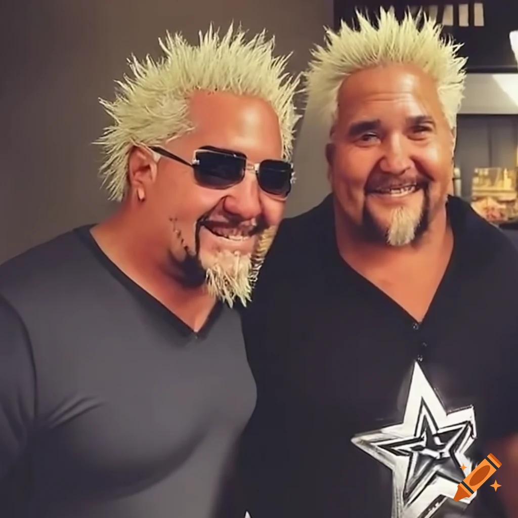 Guy fieri with dallas cowboys coaches at a restaurant on Craiyon