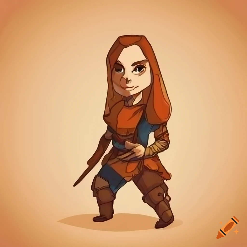 Stylized isometric 2d character for rpg game or app design on Craiyon