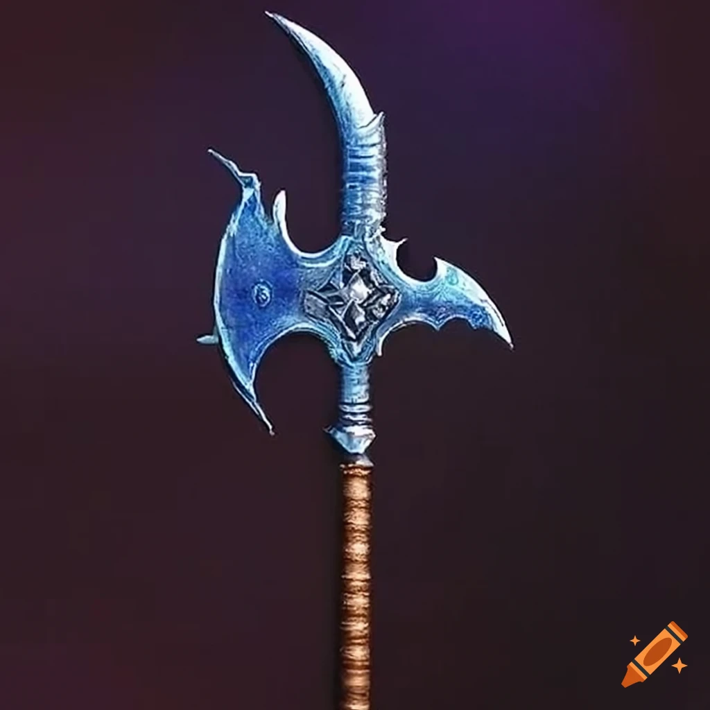 Magic perfect master halberd on Craiyon