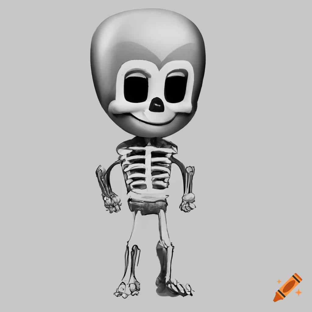 Skeleton character inspired by pj masks on Craiyon