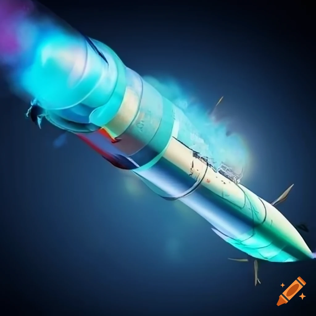 Intricately designed illustration of a taurus missile on Craiyon