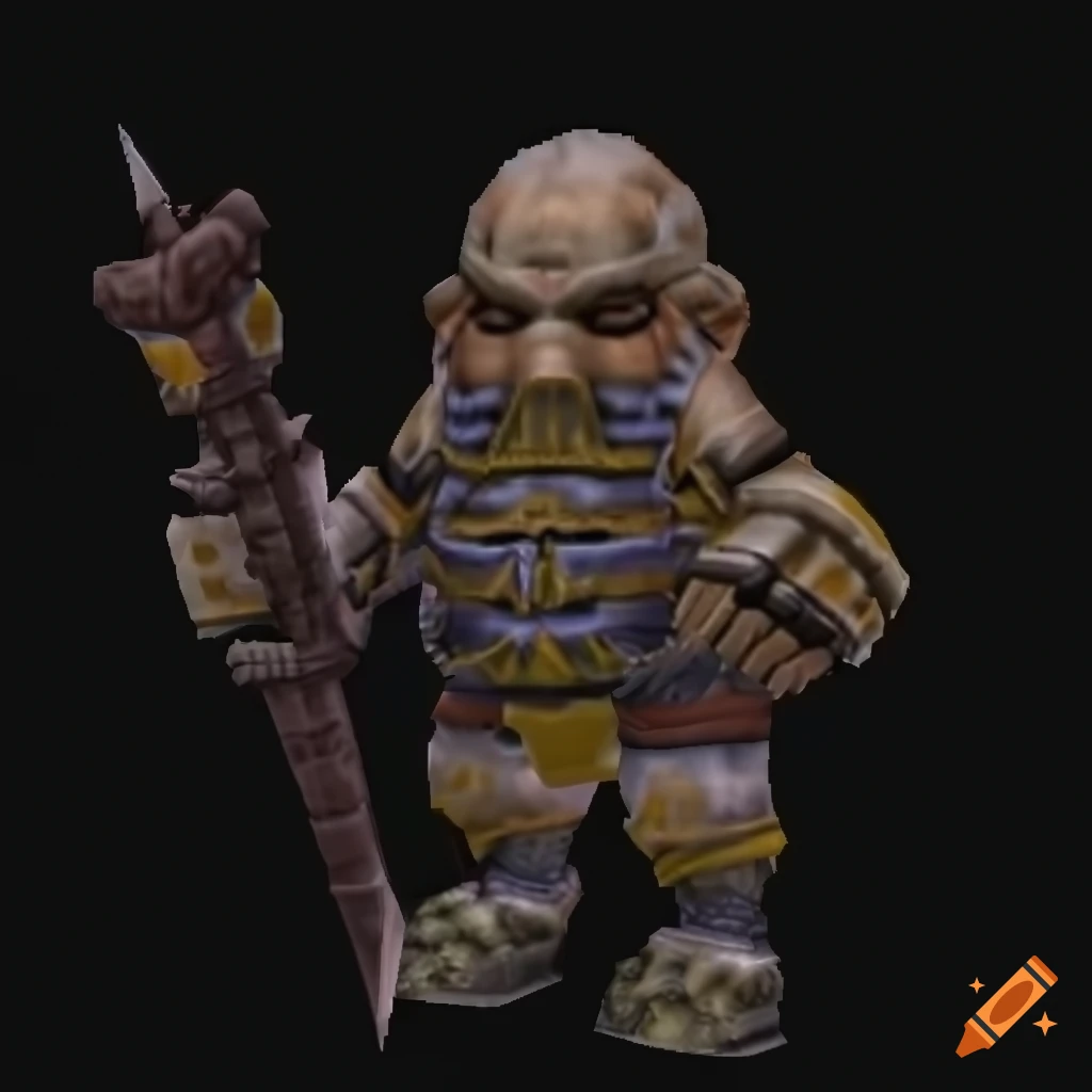 Wraith Dwarf artillery team from Final Fantasy IX in PS1 3D graphics on ...