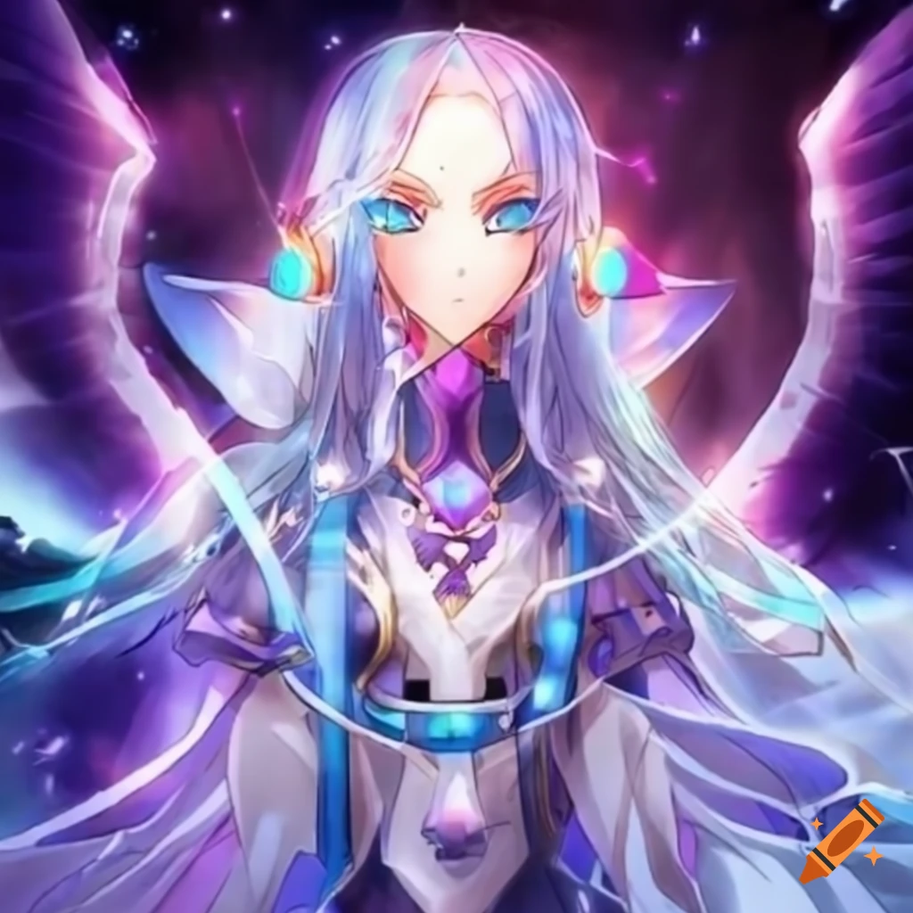 Anime spirit summoning divine magic for help on Craiyon