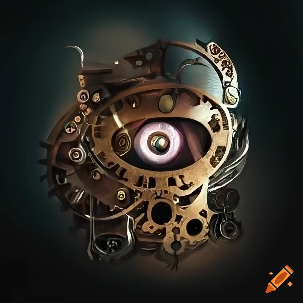 Clockwork eye on Craiyon