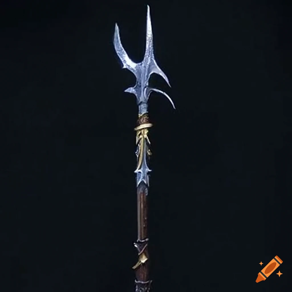 Magic perfect master halberd on Craiyon