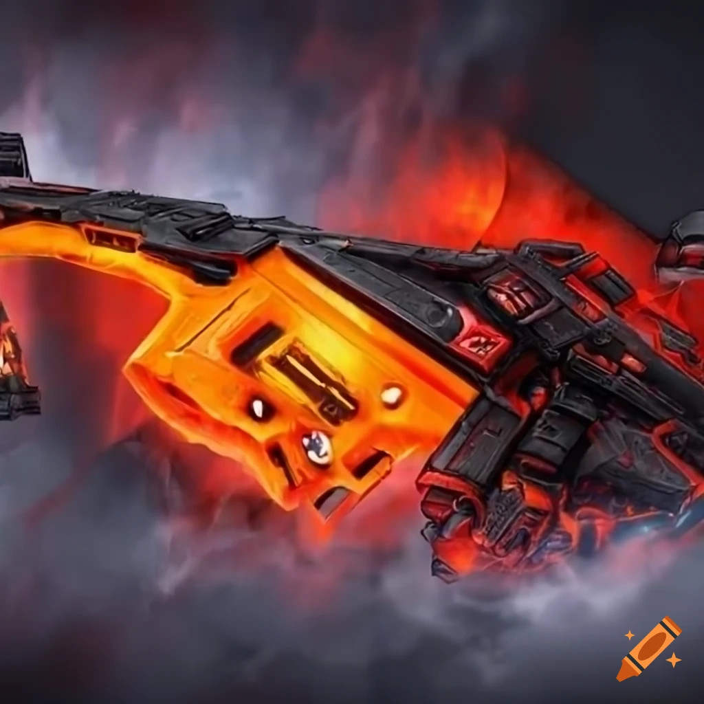 Orange red isy gaming mars landscape background on Craiyon