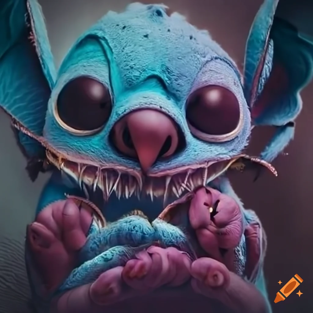 Horreur stitch on Craiyon