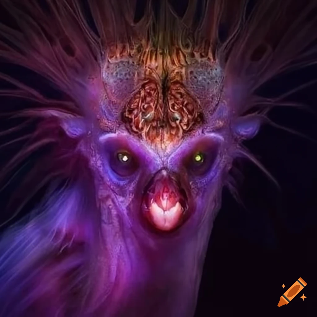 Fascinating and ethereally beautiful mysterious creature on Craiyon