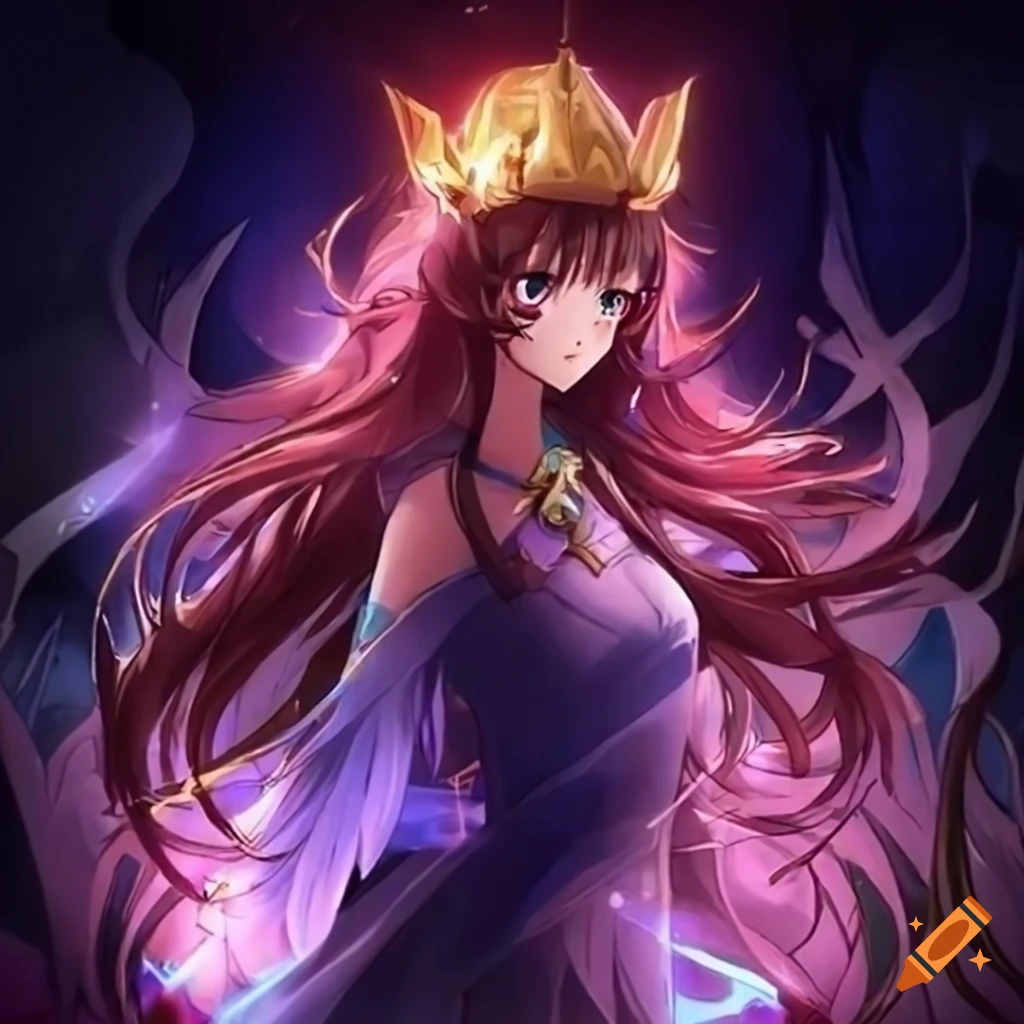 Anime spirit summoner casting divine magic spell on Craiyon