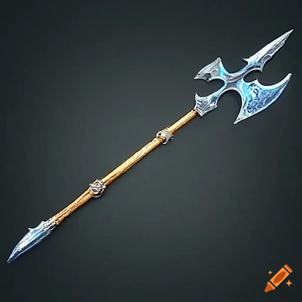 Magic perfect master halberd on Craiyon