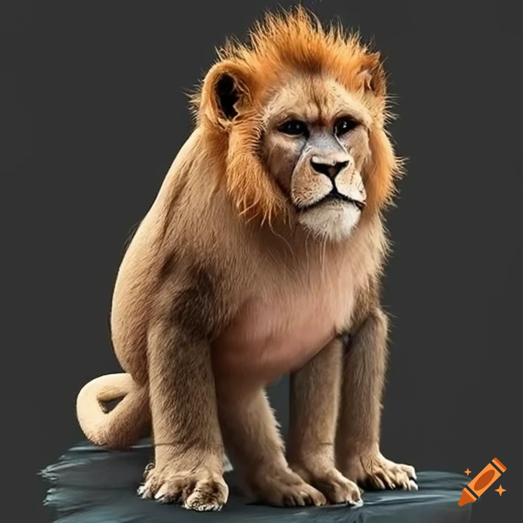 Monkey lion hybrid creature on Craiyon