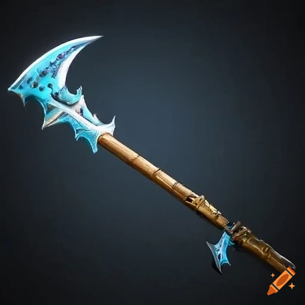 Magic perfect master halberd on Craiyon