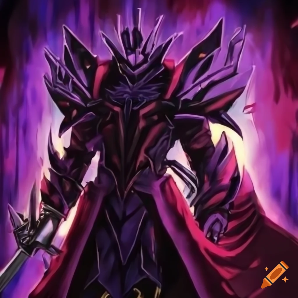 Powerful swordsman in yu gi oh art on Craiyon