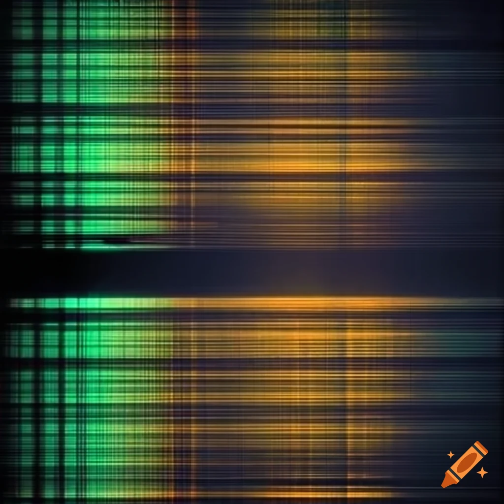 Glitch computer screen with jackson pollock art and vhs glitch overlay ...