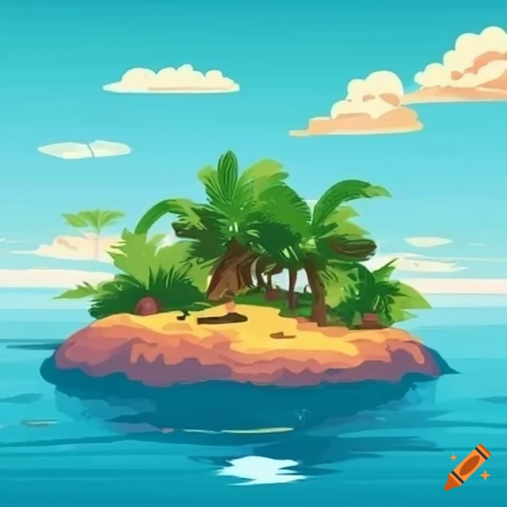 Treasure island on Craiyon