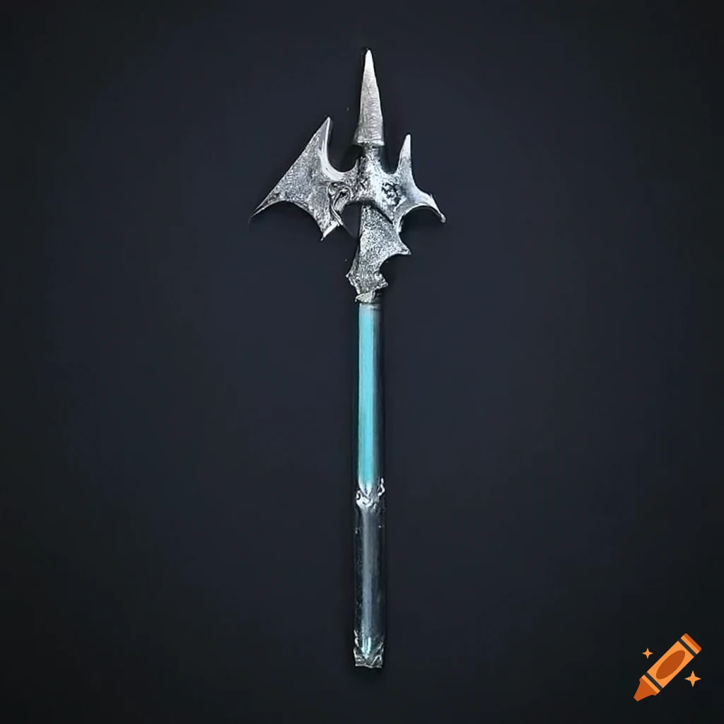 Magic perfect master halberd on Craiyon