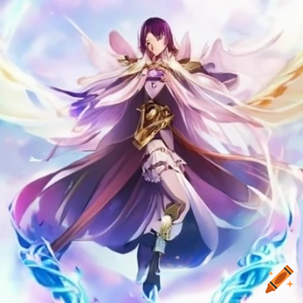 Anime spirit summoning magic for divine help on Craiyon